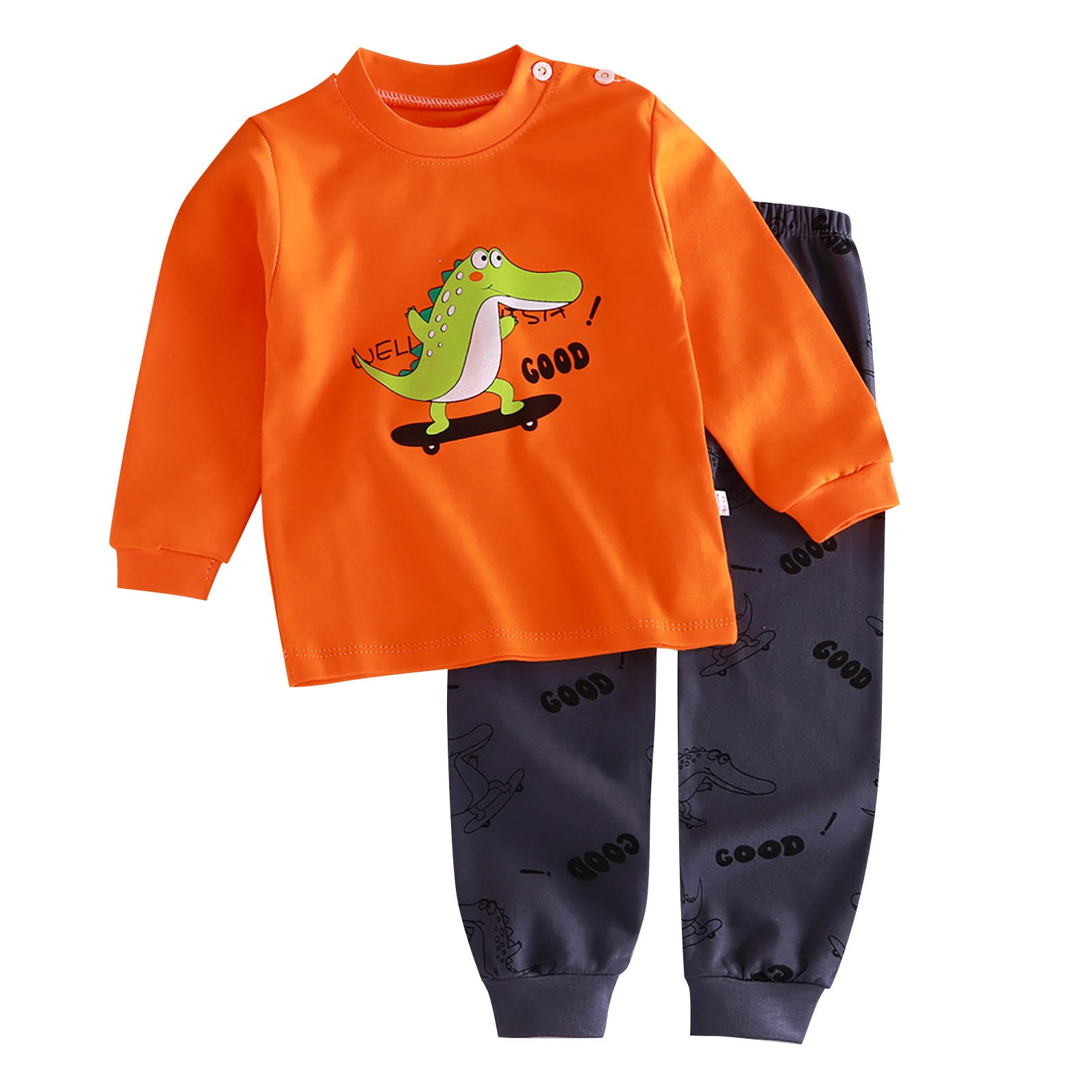 EnJoCho Clearence Kids Girls Boys Dinosaur Pajama Set - Sleepwear Cartoon Print Homewear for ...