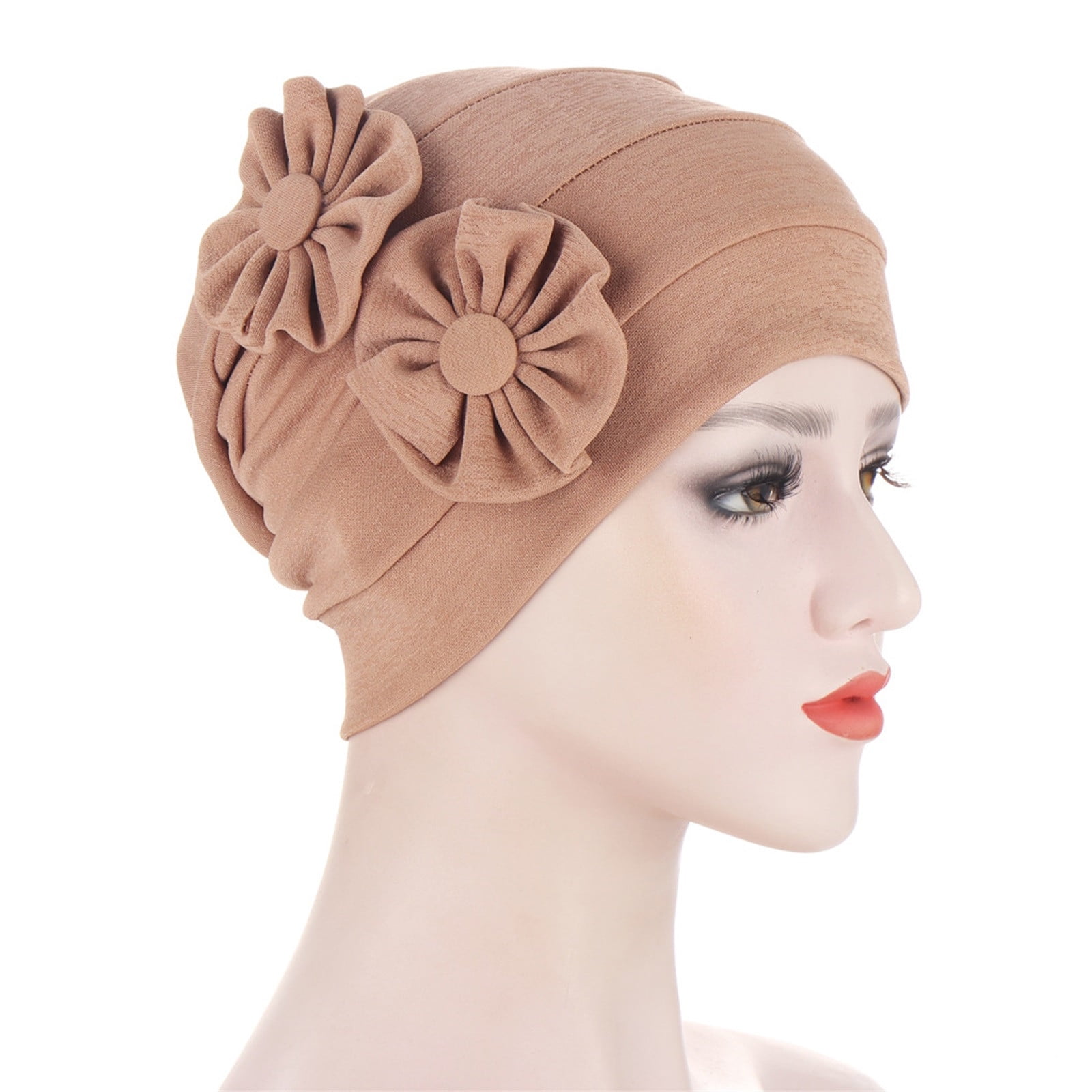EnJoCho Comfort Headwraps for 2024 Women Casual Hat Solid Color ...