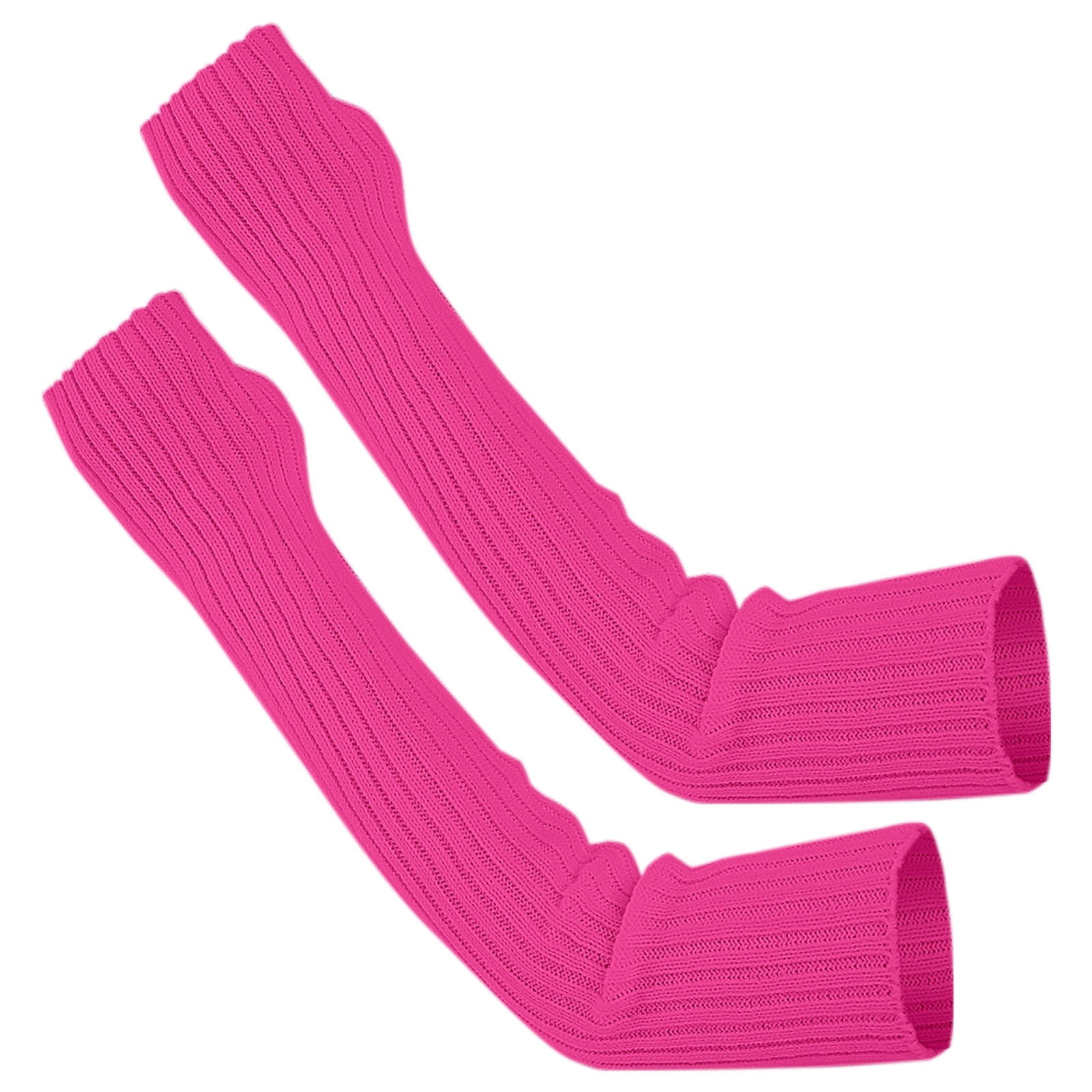 EnJoCho Elbow Length Fingerless Gloves Women Winter Wrist Arm Warmer ...