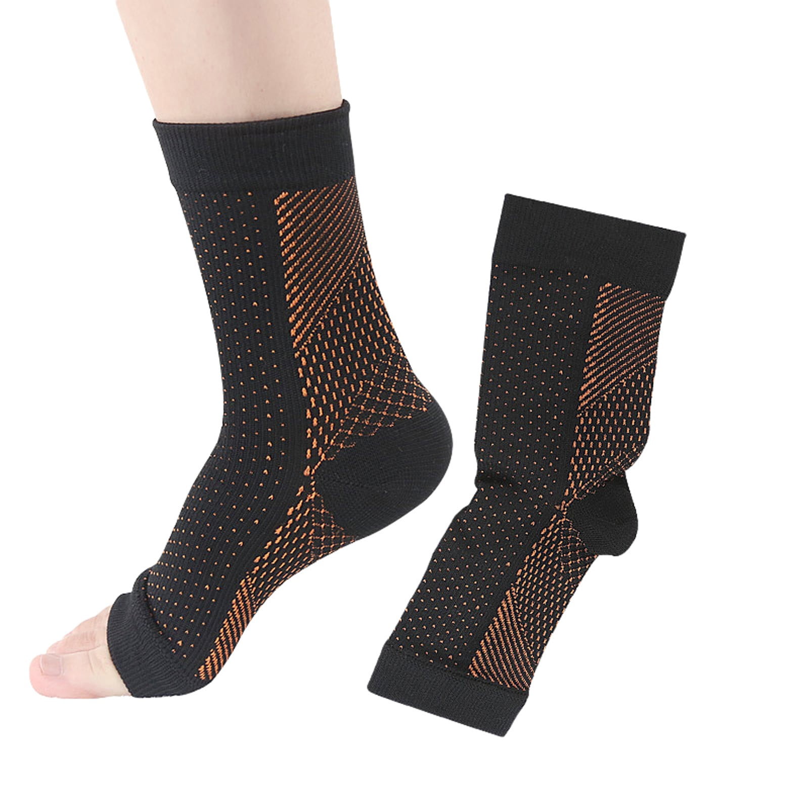 EnJoCho Foot & Ankle Brace Socks - Plantar Fasciitis Relief Neuropathy ...