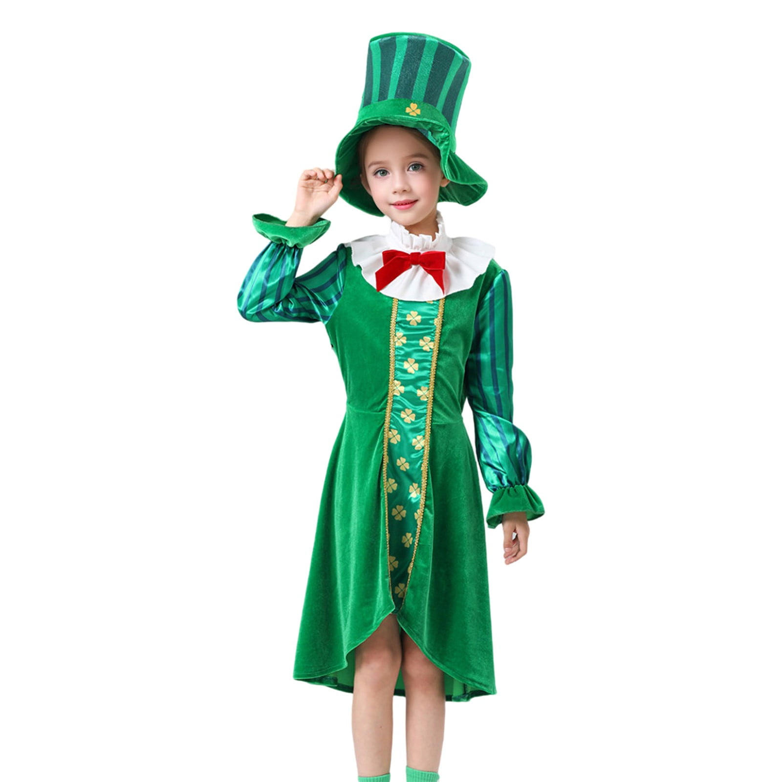EnJoCho Girls Boys Children’s Kids St. Patric𝗄’s Day Party Cos-play ...