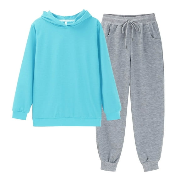 EnJoCho Girls Boys 𝖳racksuit Pullover Hoodie Jogging Pants Set 2 Pieces ...