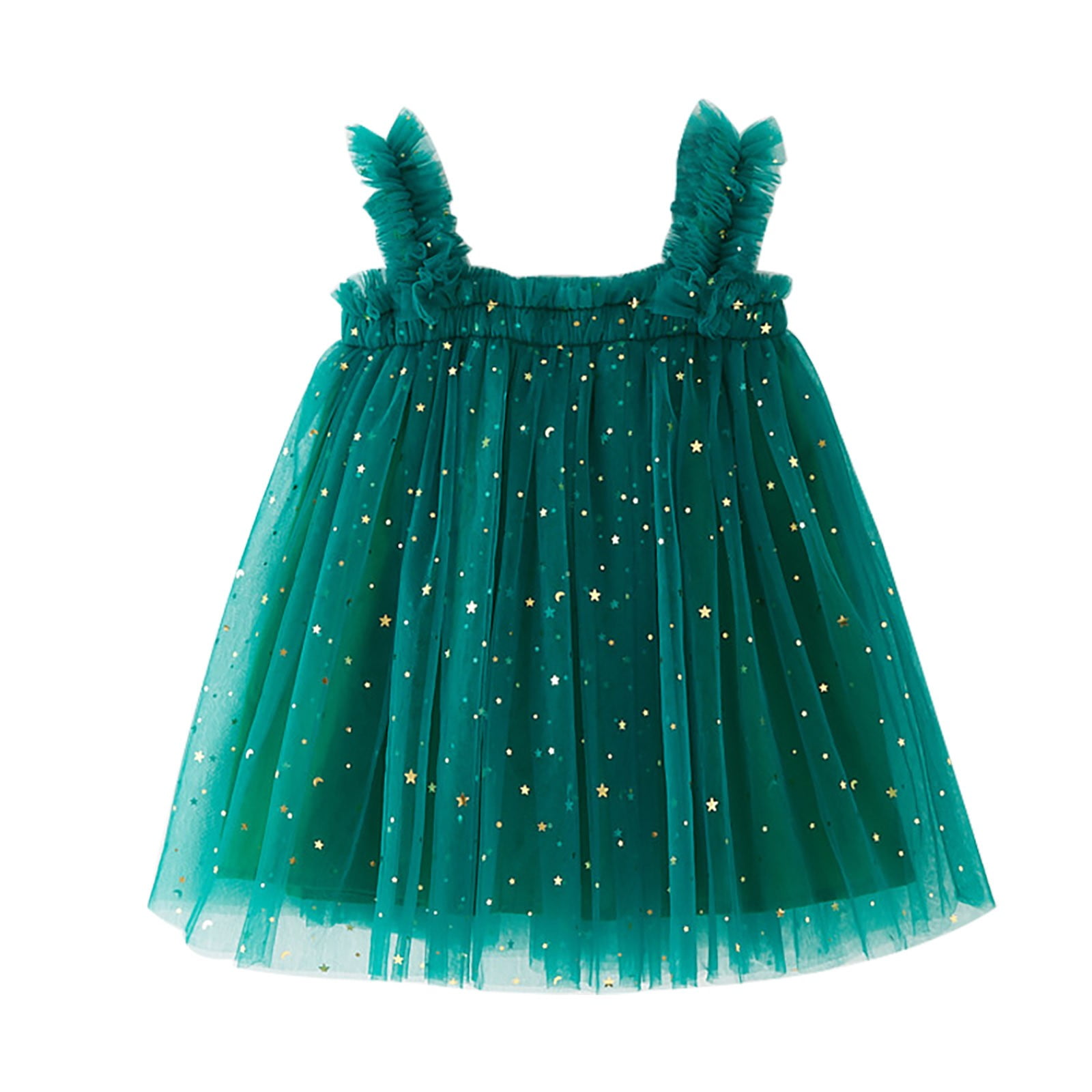 EnJoCho Girls Christmas Tulle Dress Girls Holiday Party Dress Girl's ...