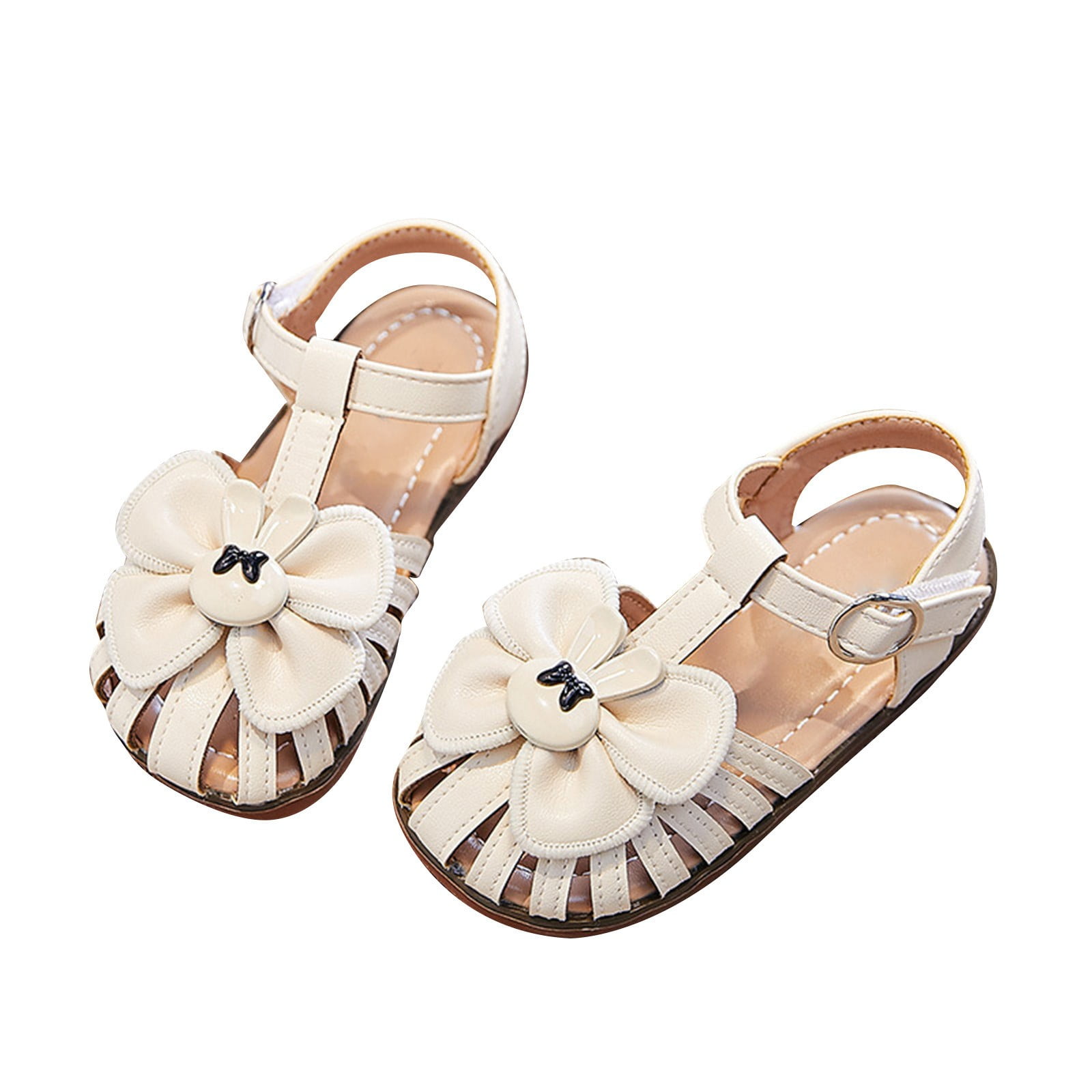 EnJoCho Girls Dress Shoes Mary Jane Ballerina with Big Bow & Satin ...