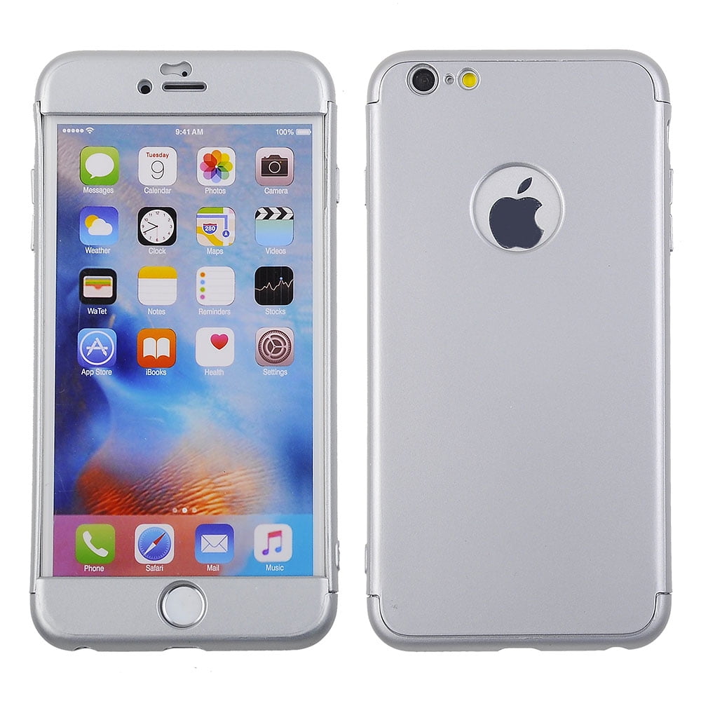 Cube® - Apple iPhone 6S Plus/6 Plus (5.5") - Silver 360 Protection 3 ...