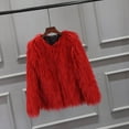EnJoCho Girls Fa𝗎x F𝗎r Coats Winter Fringe Fuzzy Open Front Jackets ...