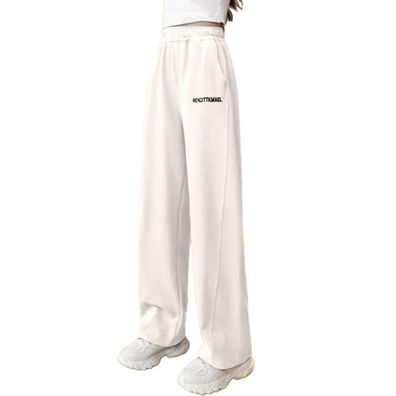 EnJoCho Girls Fleec𝖾 Lined Jogger Pants Cotton Winter Thermal Warm ...