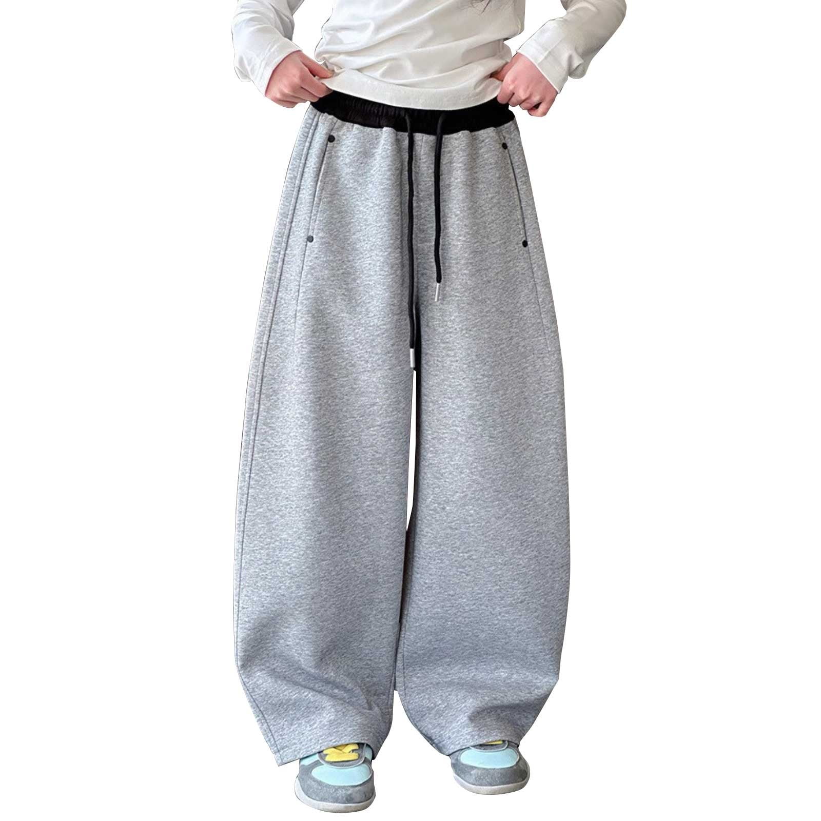 EnJoCho Girls High Waist Slim Wide Leg Scimitar Pants 2025 Spring ...