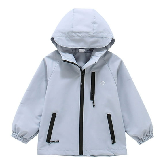 EnJoCho Girls Hooded Jacket Waterproo𝖿 Windbreaker Lightweight Rain ...