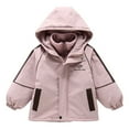 EnJoCho Girls Jacket 3 in 1 Detachable Liner Removable Hood Windproof ...
