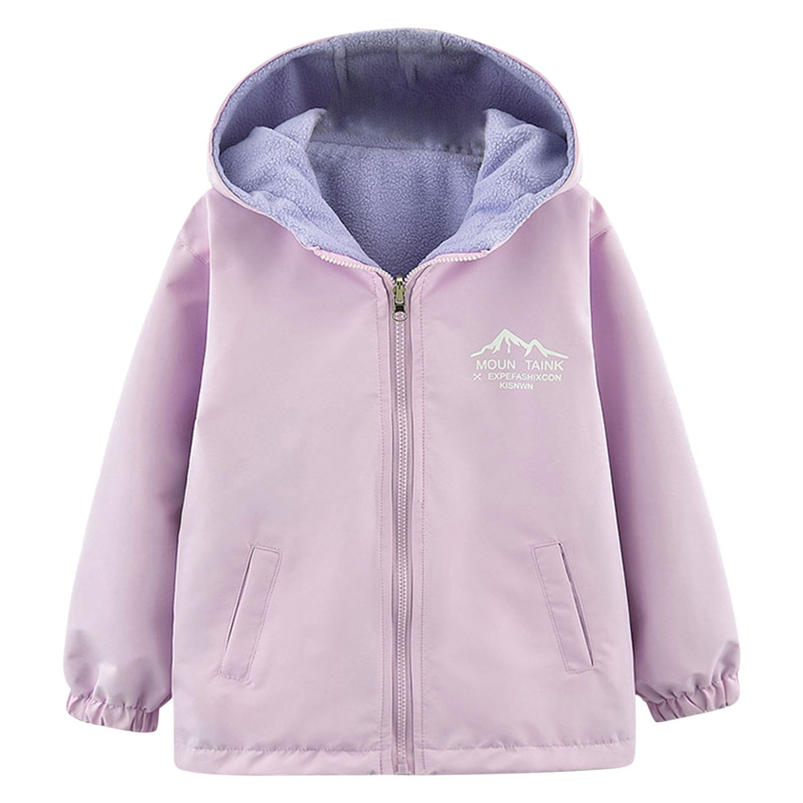 EnJoCho Girls Jacket Middle Large Children Spring Autumn Winter Double ...