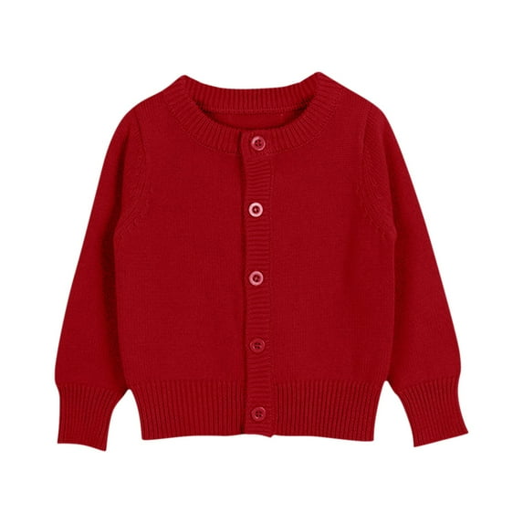 EnJoCho Girls Knit Cardigan Plain Lightweight Button Down Open Front ...