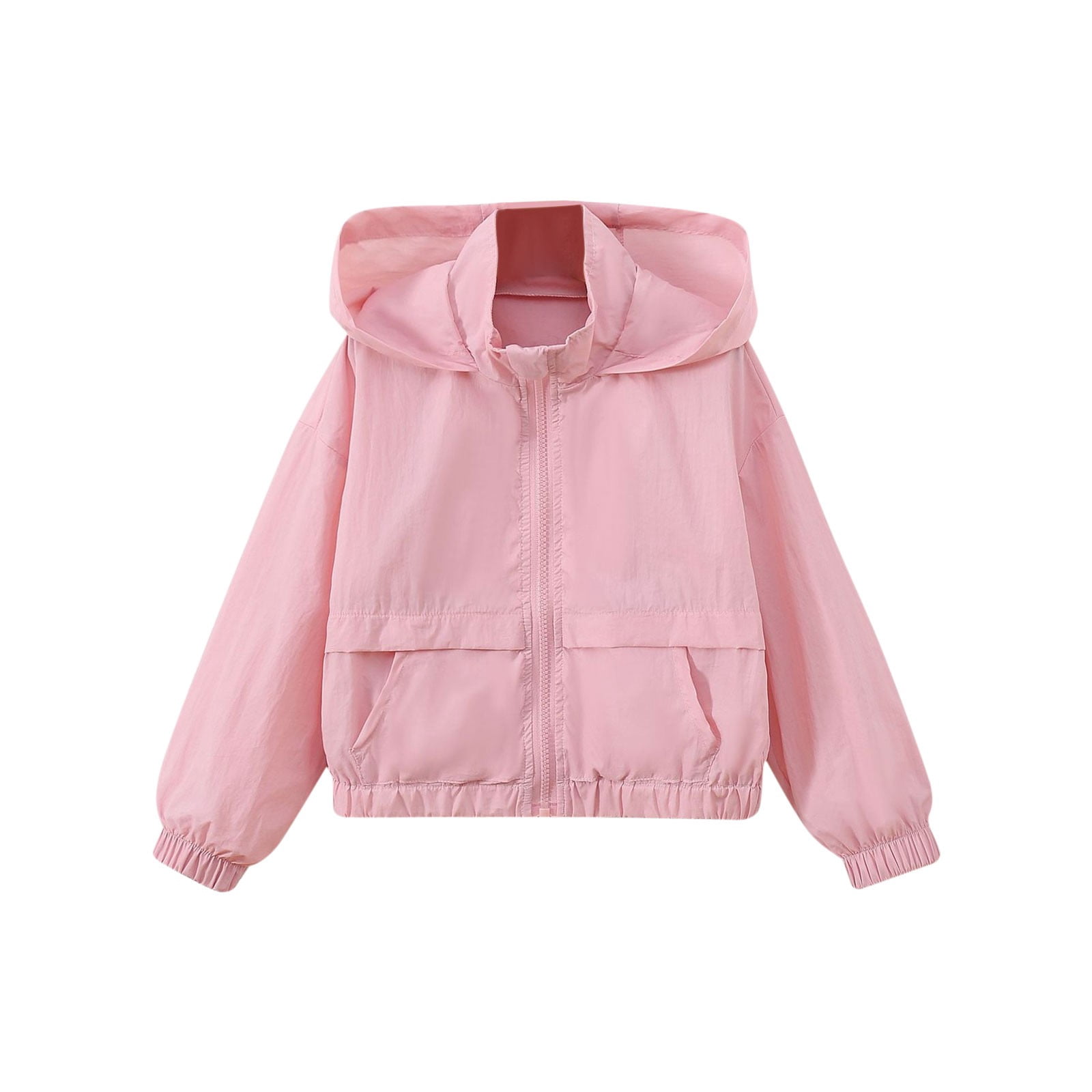EnJoCho Girls Lightweight Windbreaker Jacket 𝖶aterproof Packable Hooded ...