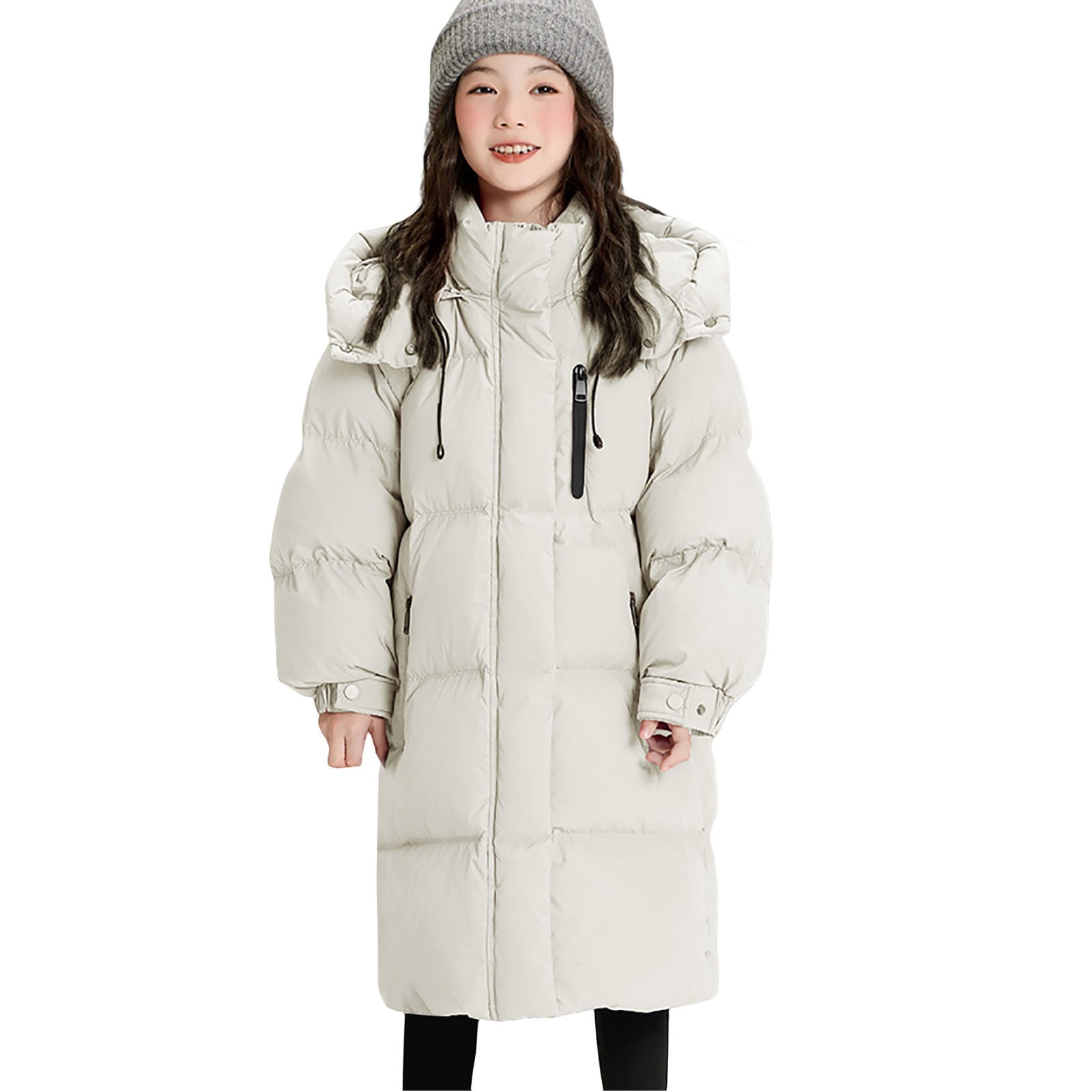 EnJoCho Girls Long Winter Coat Parka Waterproo𝖿 Warm Puffer Jacket ...
