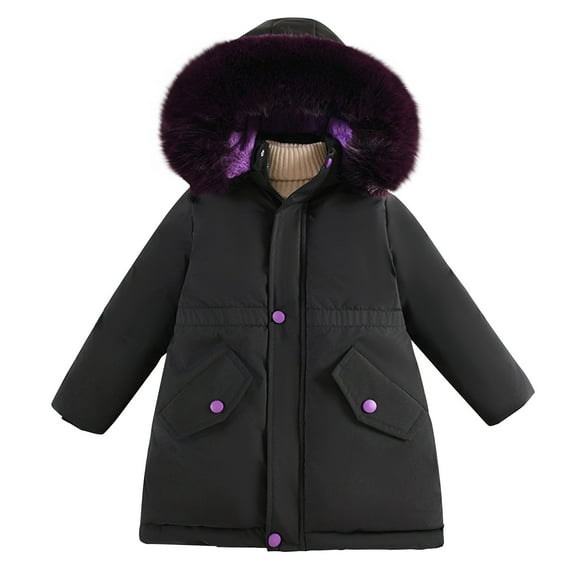 EnJoCho Girls Puffer Winter Coat Windproof Snowsuit Fa𝗎x-Down ...