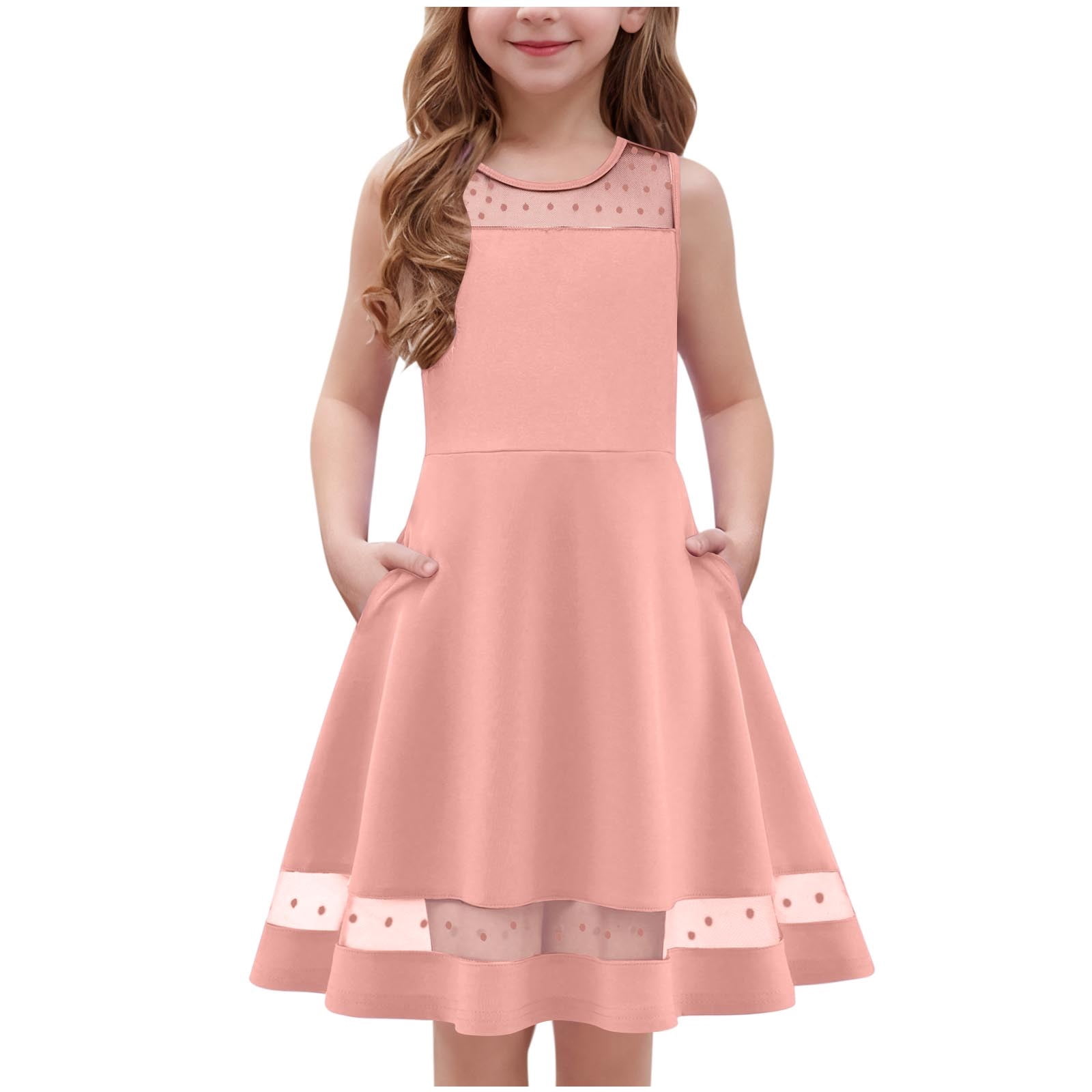 EnJoCho Girls Tulle Lace Pageant Dress Formal Wedding Dress Mesh ...