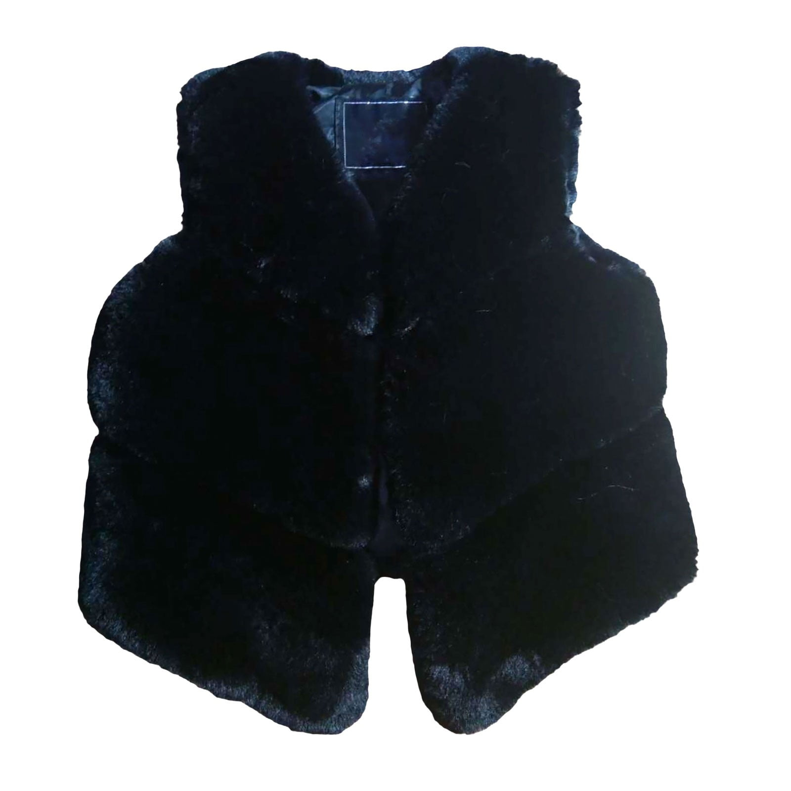 EnJoCho Girls and Toddler Furry Jacket Vest Sleeveless Sher𝗉a Dress ...
