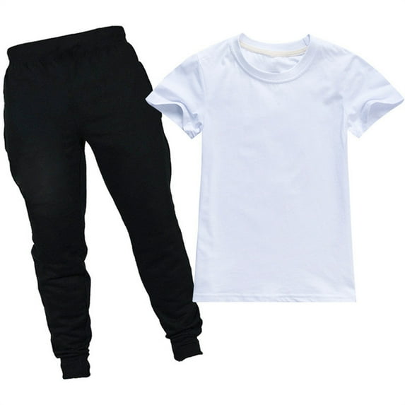 EnJoCho Kids 2 Piece Sets T Shirt Tops Sweatpants Set Casual Sports ...