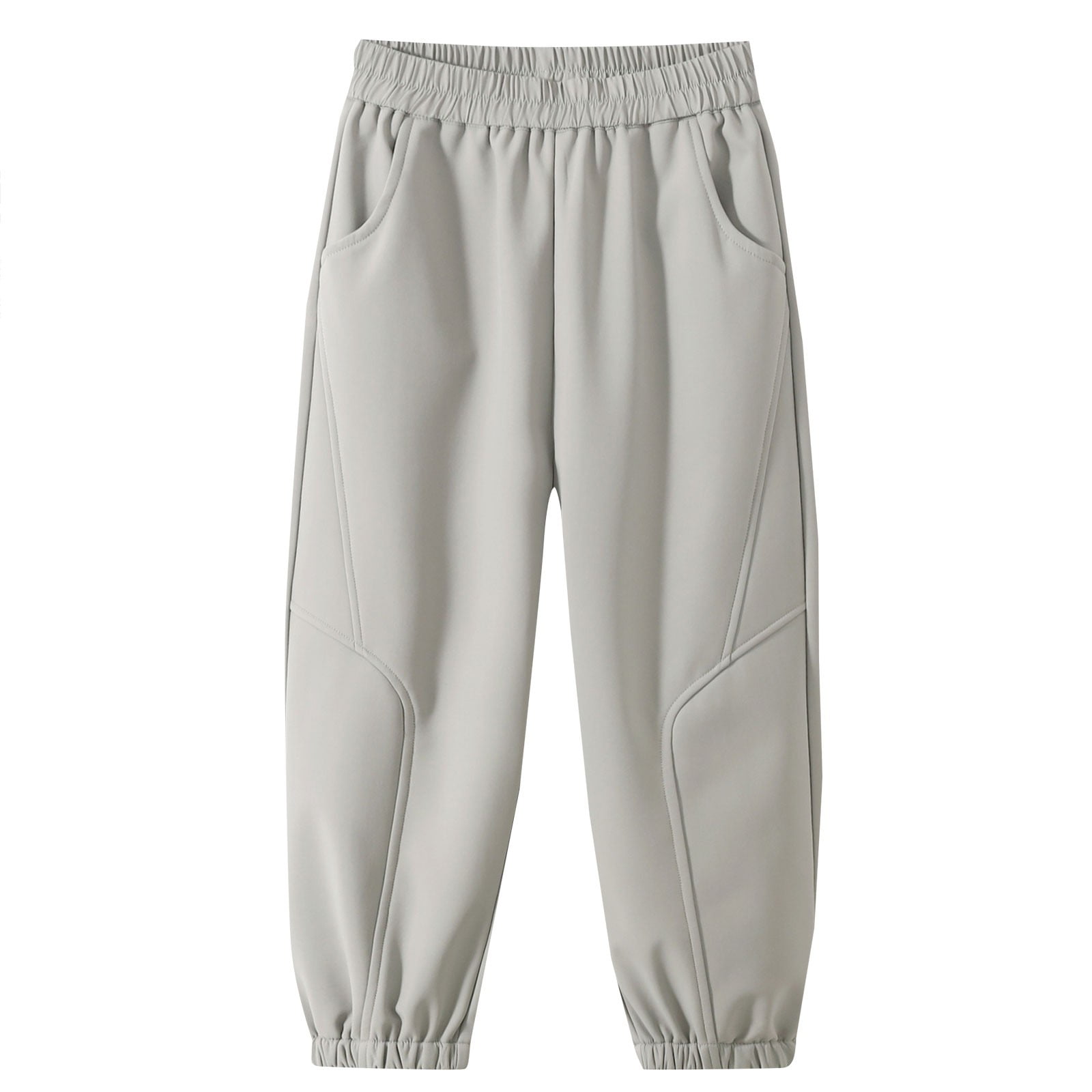 EnJoCho Kids Boys Girls Fleec𝖾 Lined Sweatpants Thermal Baggy Athletic ...