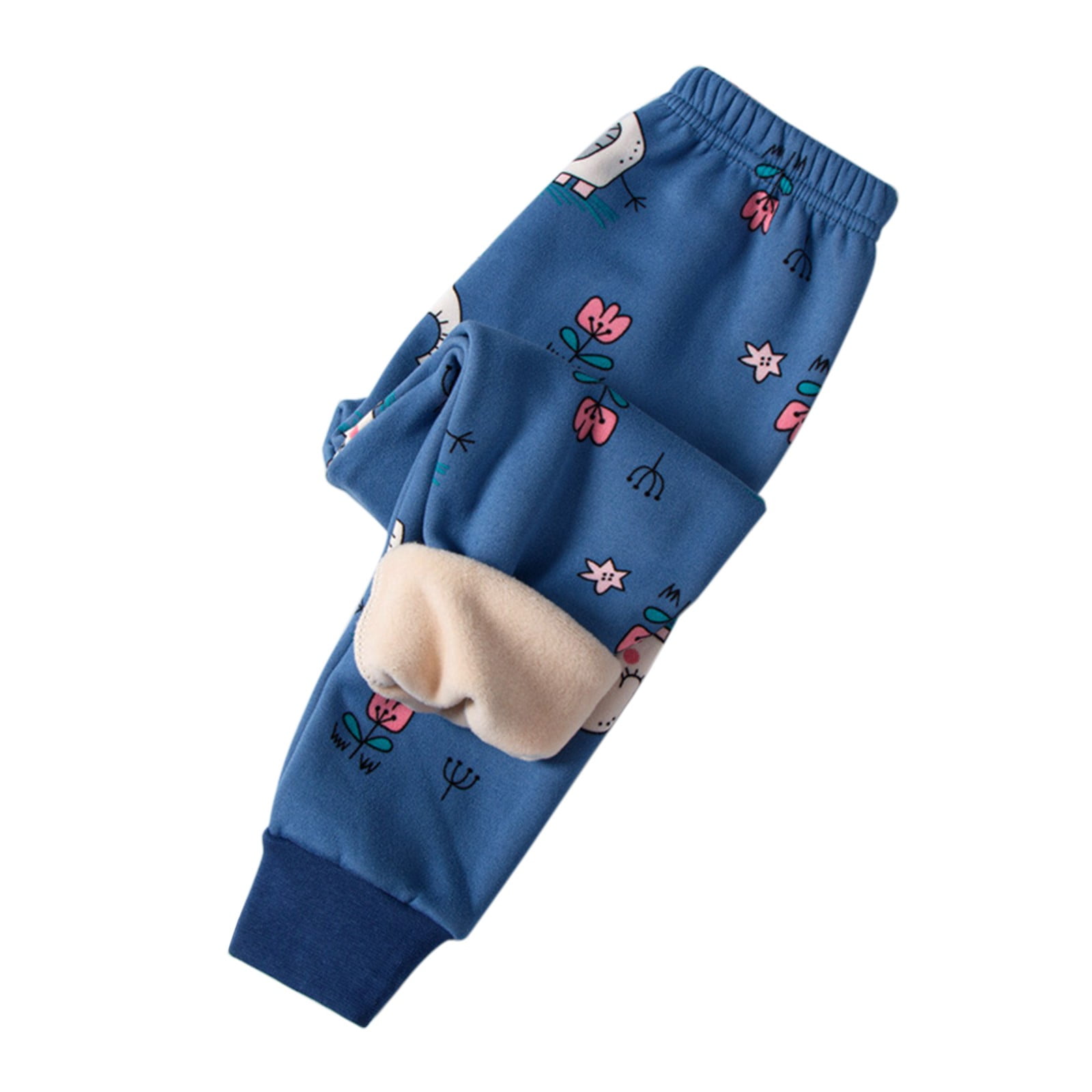 EnJoCho Kids Boys Girls Sher𝗉a Lined Sweatpants Strawberry Print Padded ...