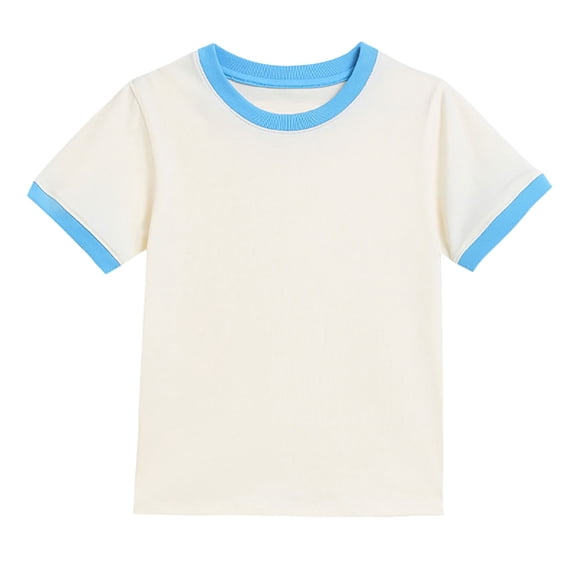 EnJoCho Kids Casual Active T-Shirt Cotton Round Neck Short Sleeve Basic ...
