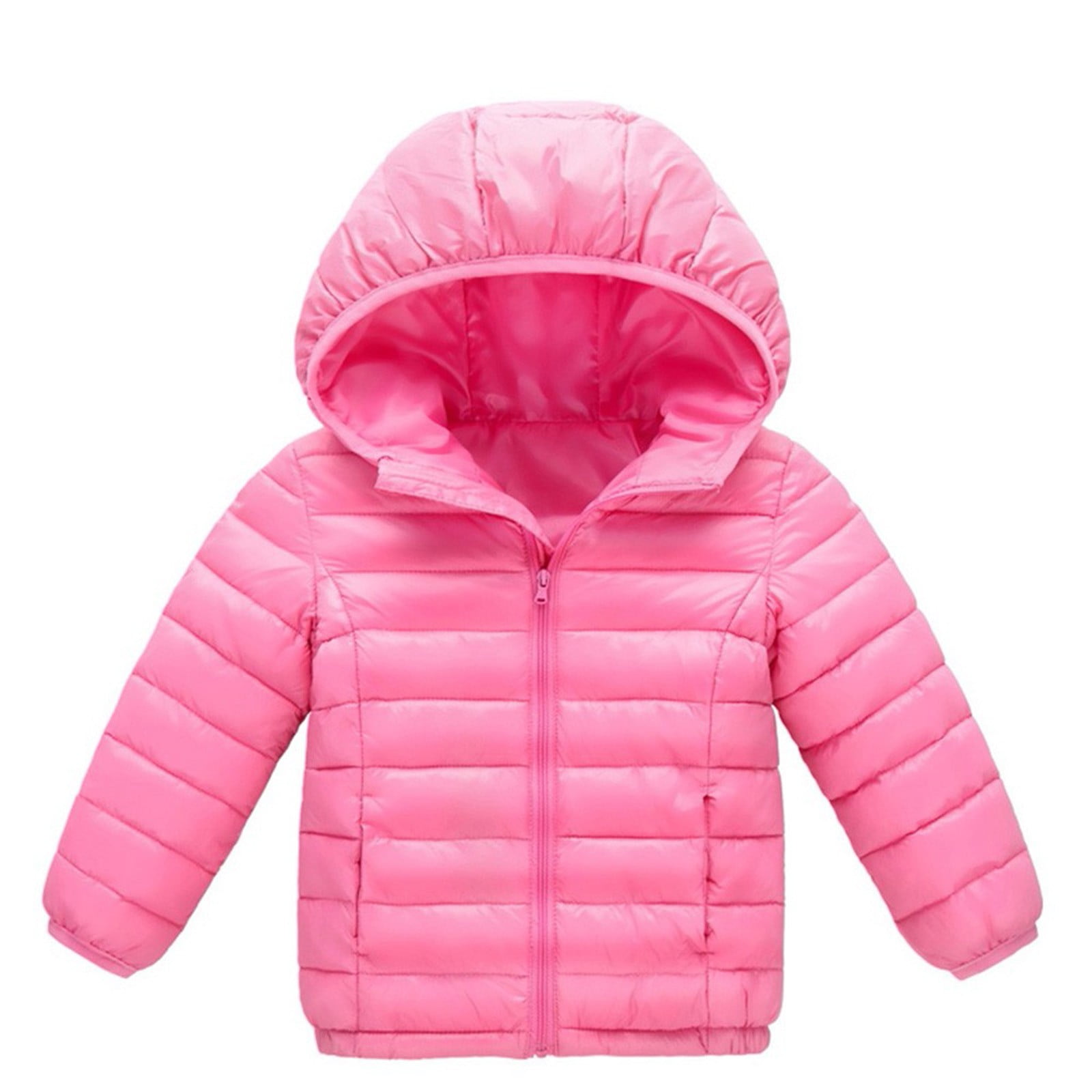 EnJoCho Kids Fashion Outfits Winter Children Kids Long Sleeve Solid Color Hoodie Zip Up Coats ...