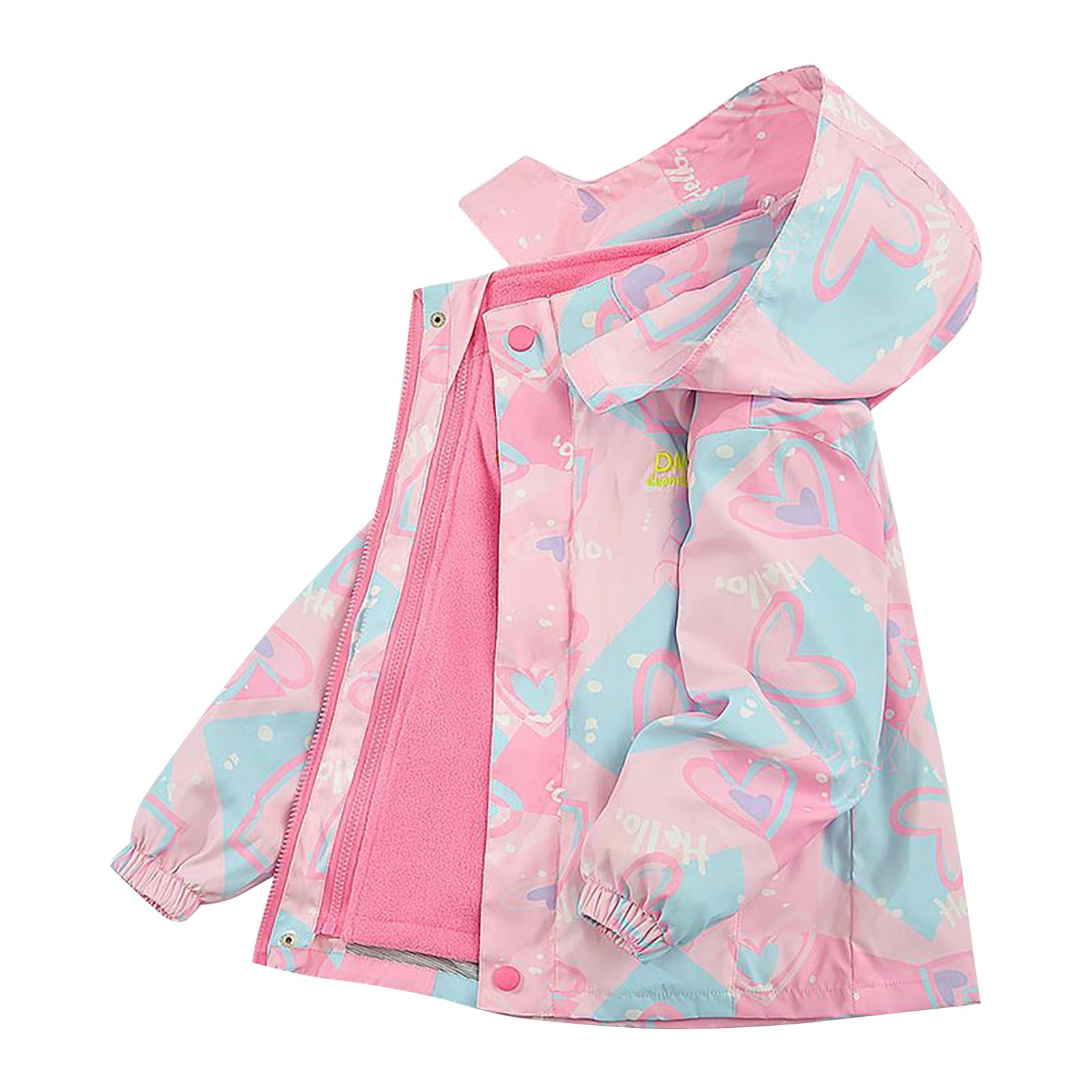 EnJoCho Kids Girl Jacket Waterproof 3-in-1 Insulated Windbreaker ...