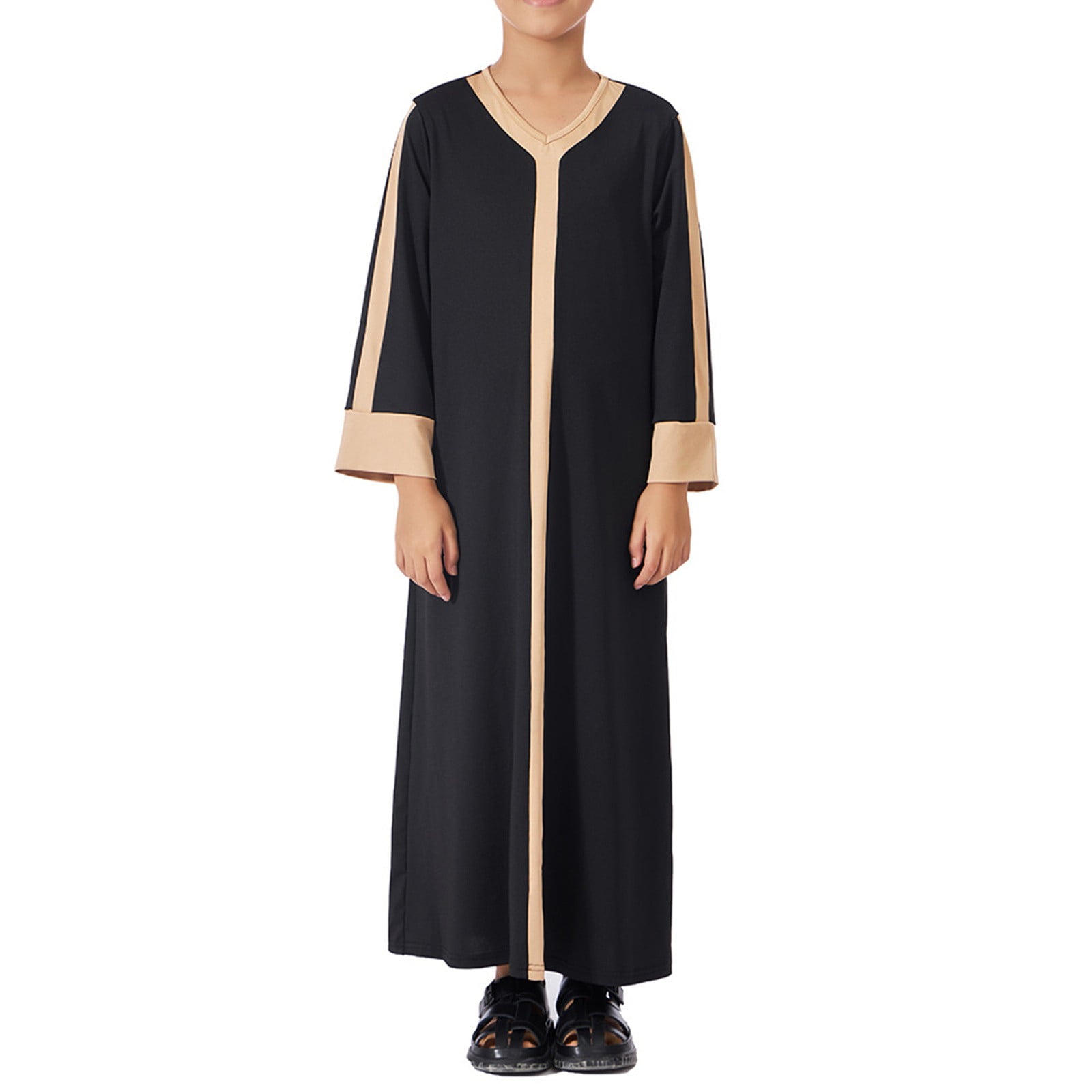 EnJoCho Kids Girl Musli𝗆 Abaya Dress Bell Sleeve Islami𝖼 Kaftan Eid ...