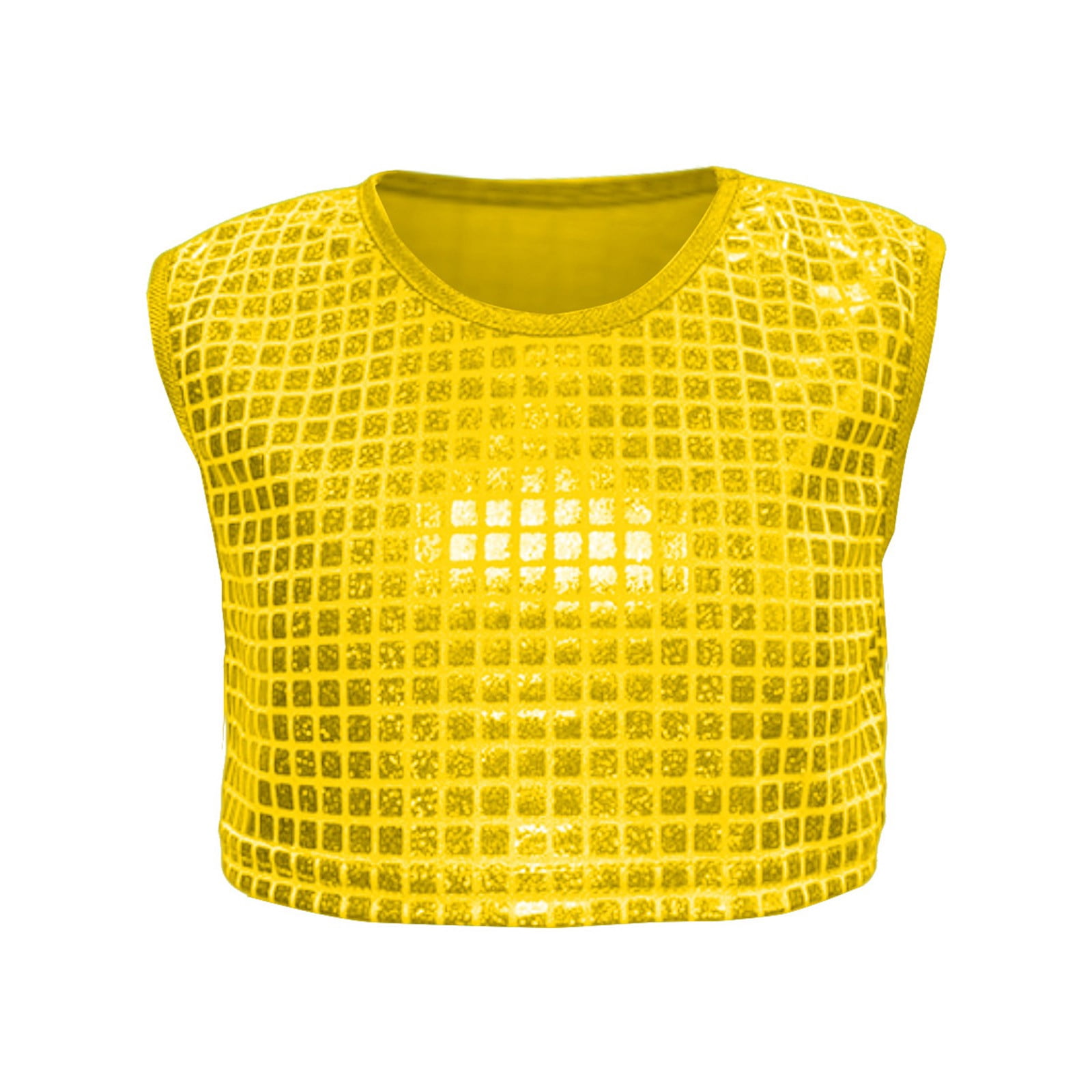 EnJoCho Kids Girls Dance Crop Top Sports Athletic Exercise Workout Tank ...