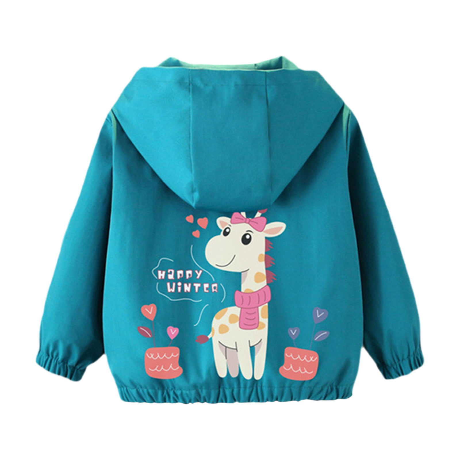 EnJoCho Kids Girls Lightweight Jacket Coats Long Sleeve Full Zip Up ...