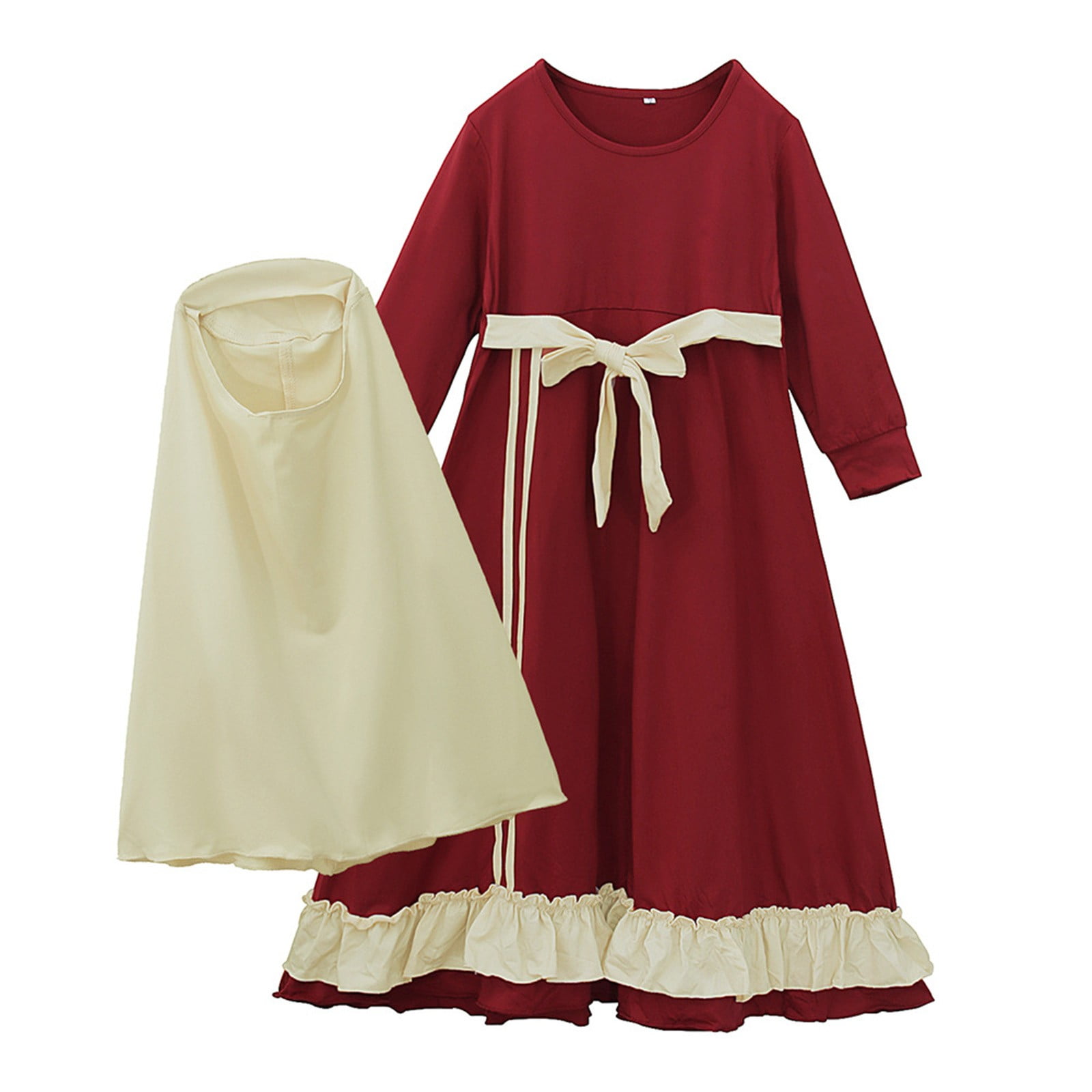 EnJoCho Kids Girls Musli𝗆 Two Piece Traditional Robe Prayer Dress Hijab ...