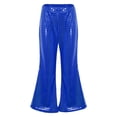 EnJoCho Kids Girls Sequin Dance Pants Shiny Wide Leg Bell Bottoms ...