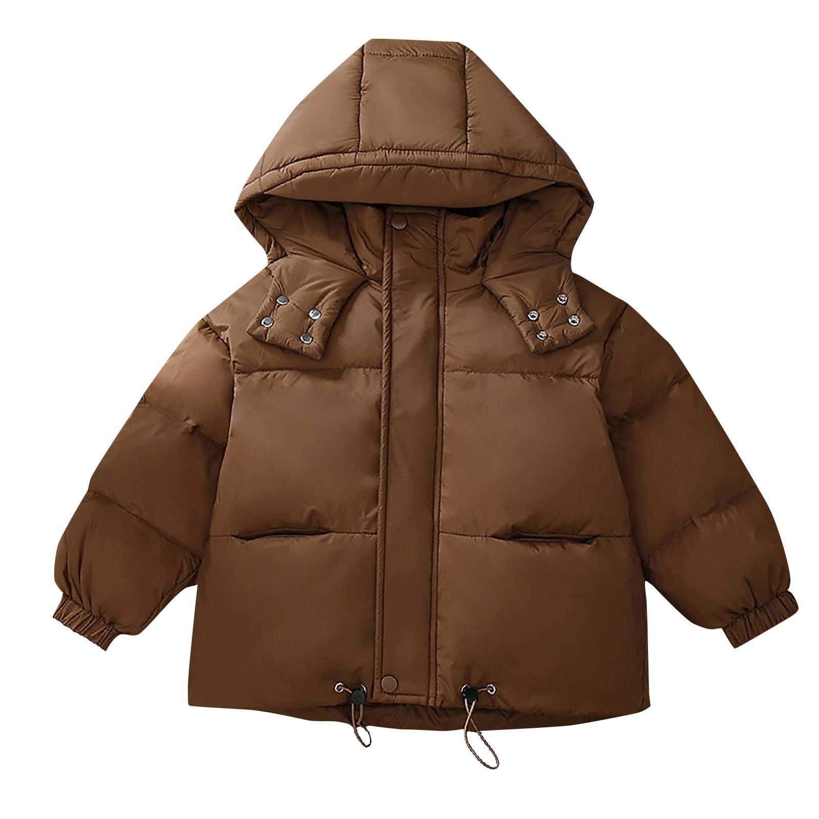 EnJoCho Kids Girls Winter Short Down Jacket Cotton Blend Warm Cold ...