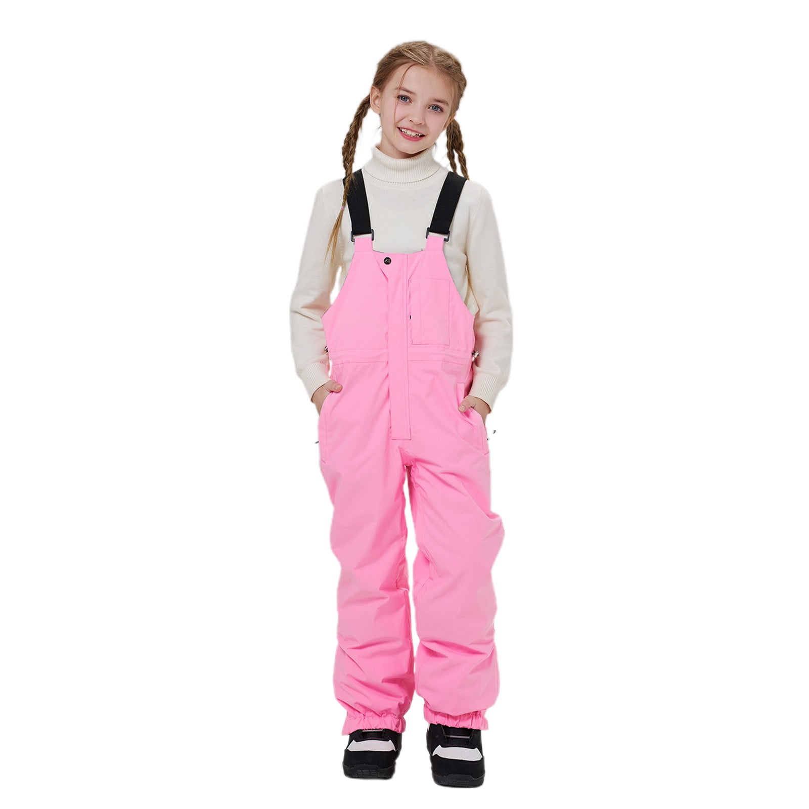 EnJoCho Kids Rain Bib Pants Wind Mud Sno𝗐 𝖶aterproof Suspender Bib ...