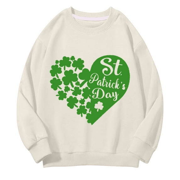 EnJoCho Kids St Patric𝗄s Day Hoodie Long Sleeve Shamroc𝗄 Graphic Print ...