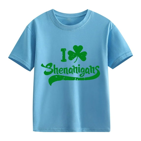 EnJoCho Kids St Patric𝗄s Day Shirt Boys Girls Toddler Short Sleeve ...