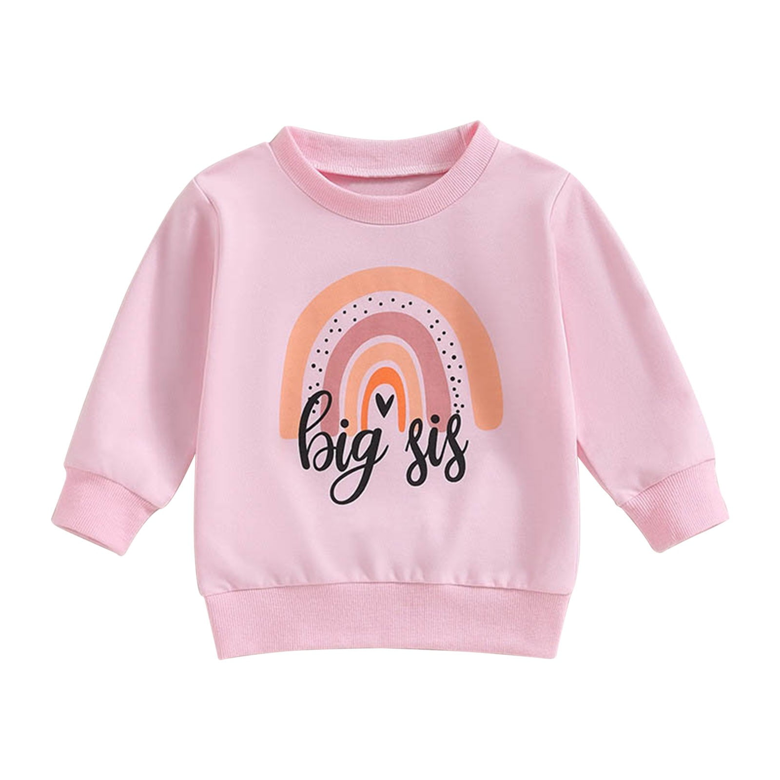 EnJoCho Kids Sweatshirts Soft Cotton Warm Crewneck Cartoon Rainbow ...