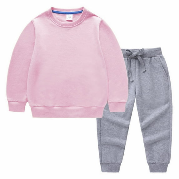 EnJoCho Kids Sweatsuits Toddler Girls Boys 2 Piece 𝖳racksuit Basic ...