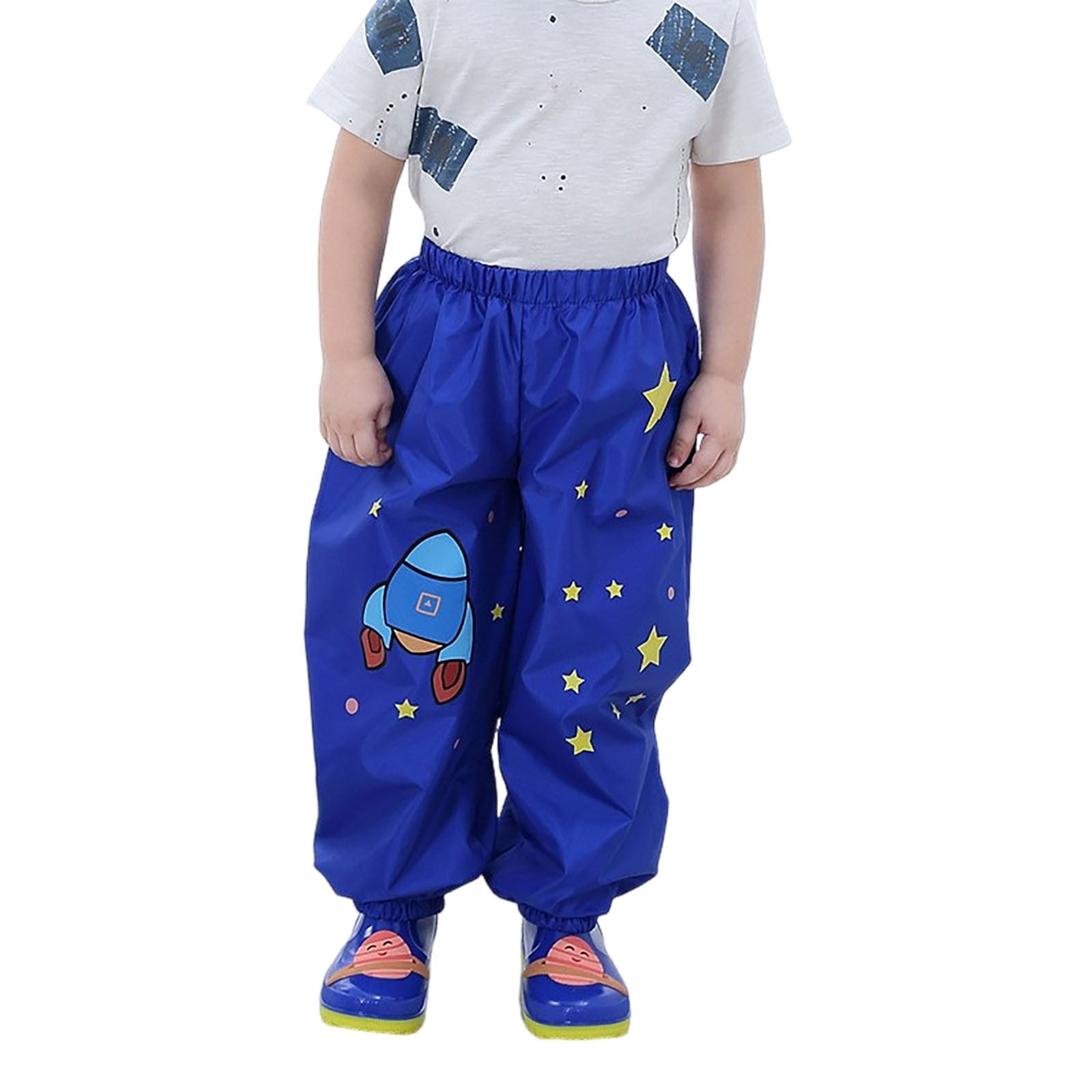 EnJoCho Kids Toddler Rain Pants 𝖶aterproof Mud Proof Lightweight ...