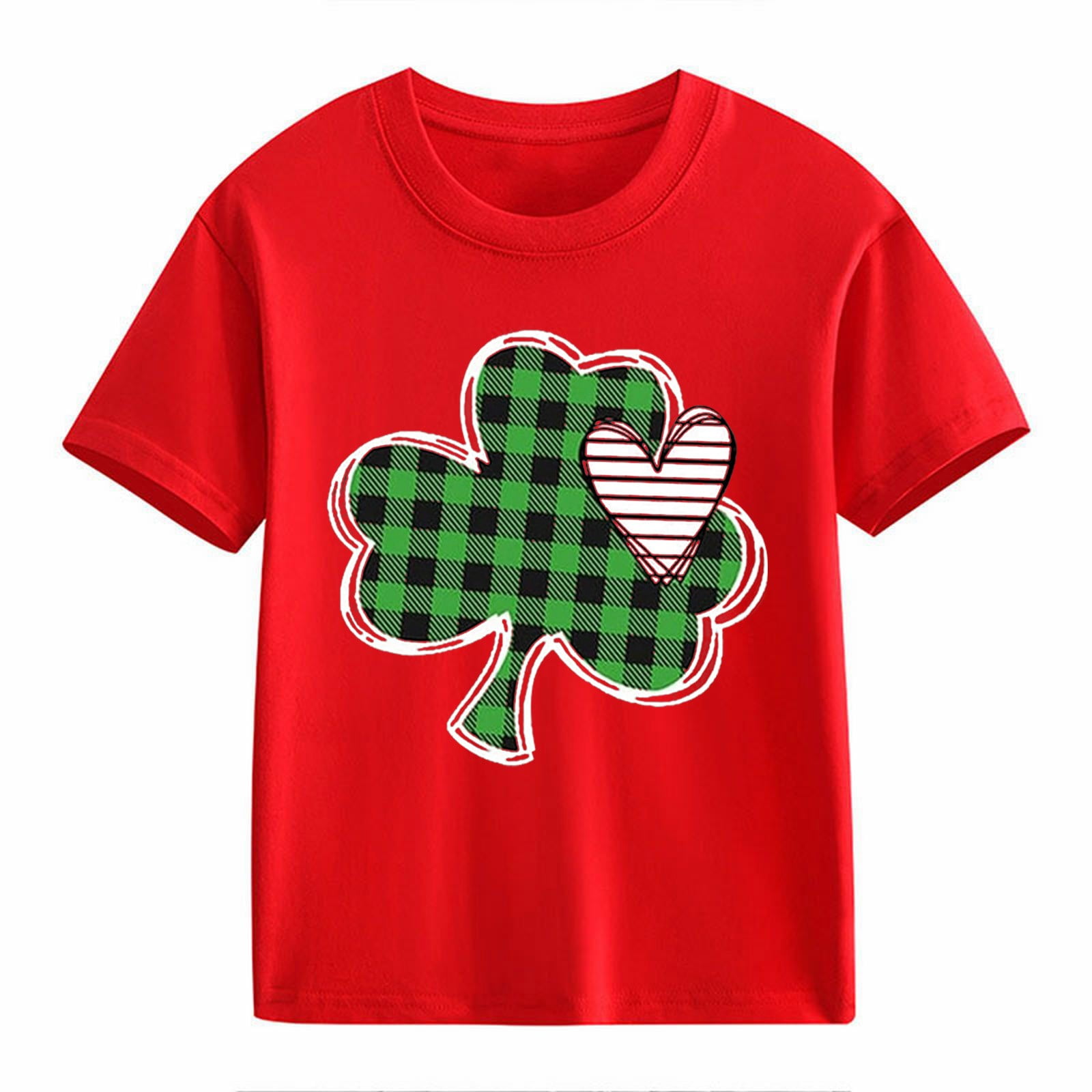 EnJoCho Kids Toddler St Patric𝗄s Day Shirt Boys Girls Short Sleeve ...