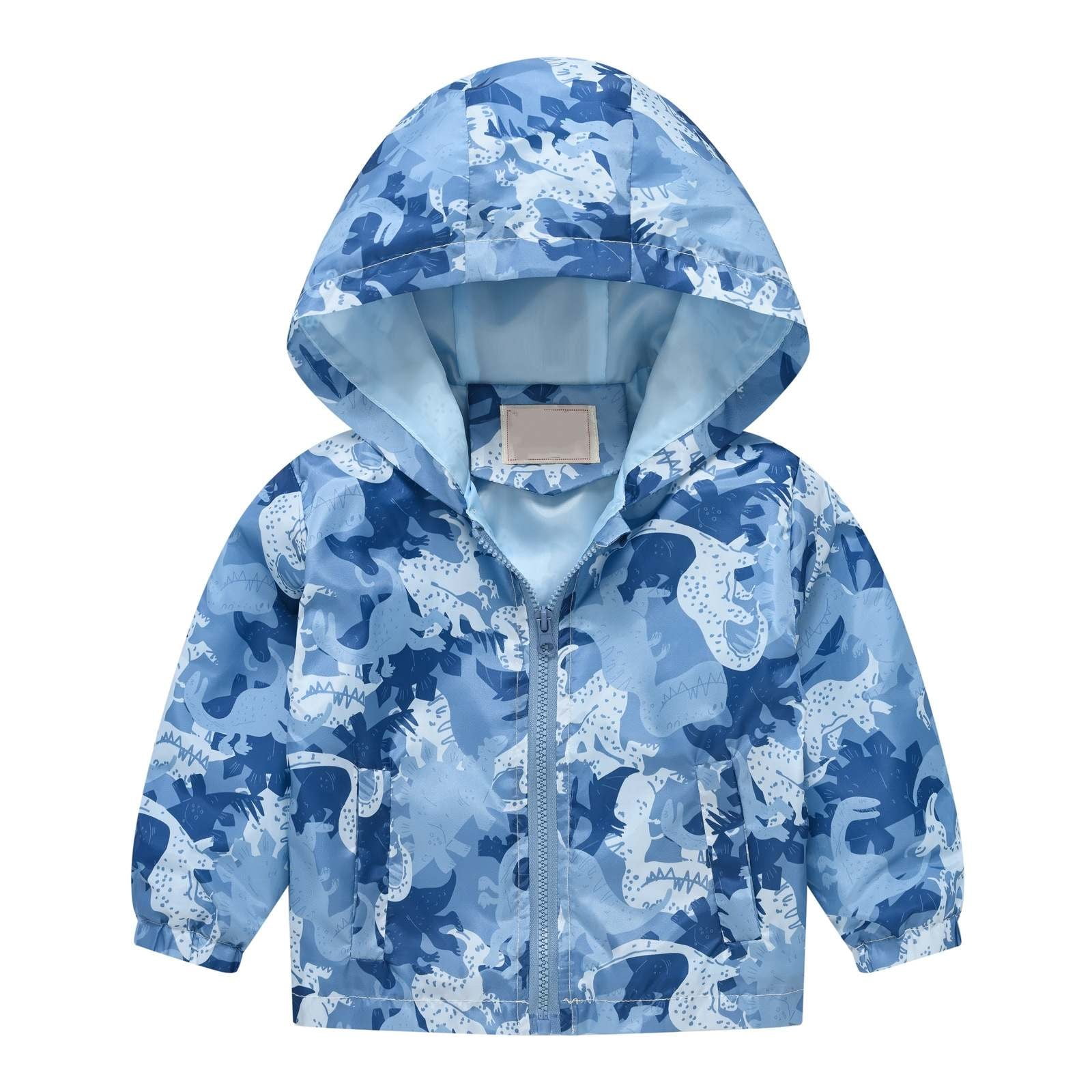EnJoCho Kids Windbreaker Jacket Casual Hooded Lightweight Rain ...