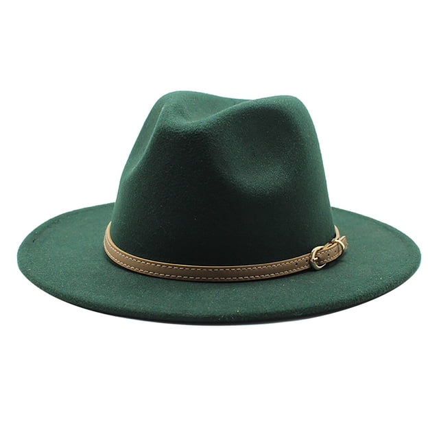 EnJoCho Ladies' Wool Sun Hat With Adjustable Strap, Fashionable Wool ...
