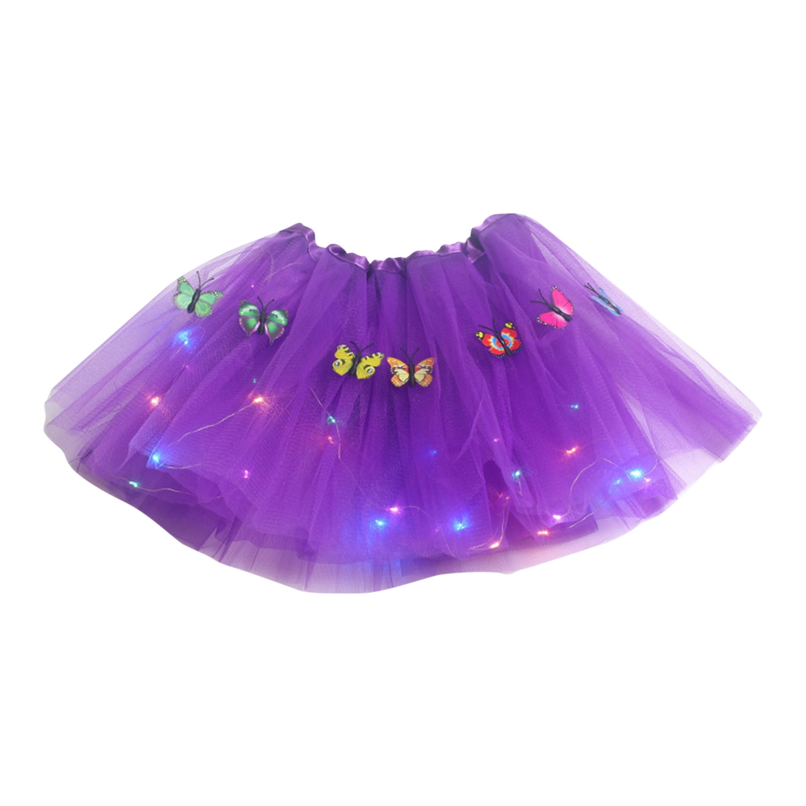 EnJoCho Lighted Ballet Tutu For Girls Layered Tulle Dance Skirt Baby ...