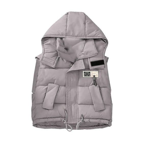 EnJoCho Little Boys Girls Kids Hooded Puffer Vest Zipper Pocket Padded ...
