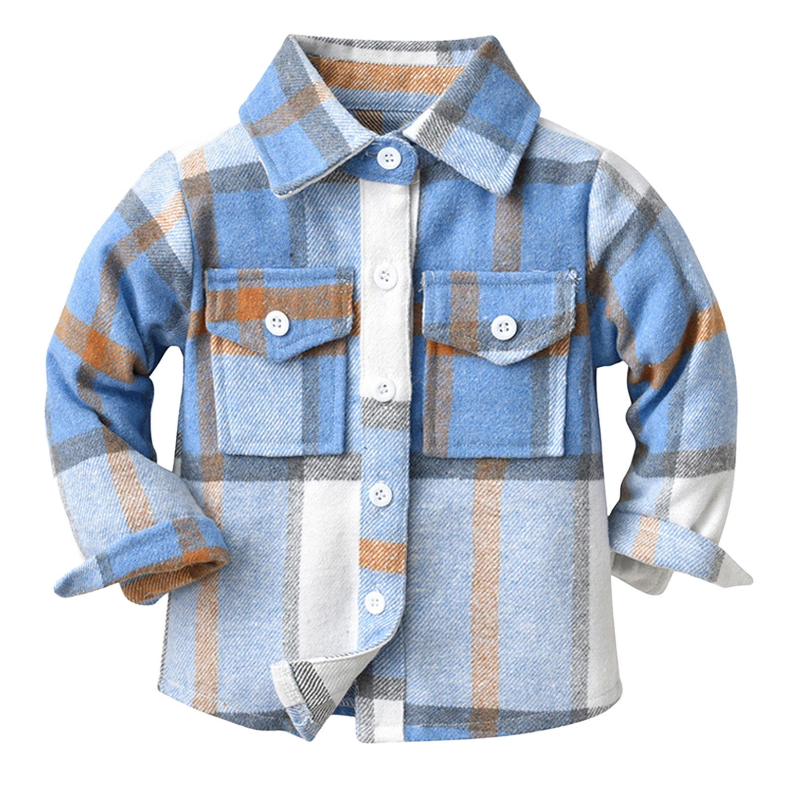 EnJoCho Little Children Outer Clothing Kids Toddler Baby Boys Autumn Winter Plaid Cotton Long ...