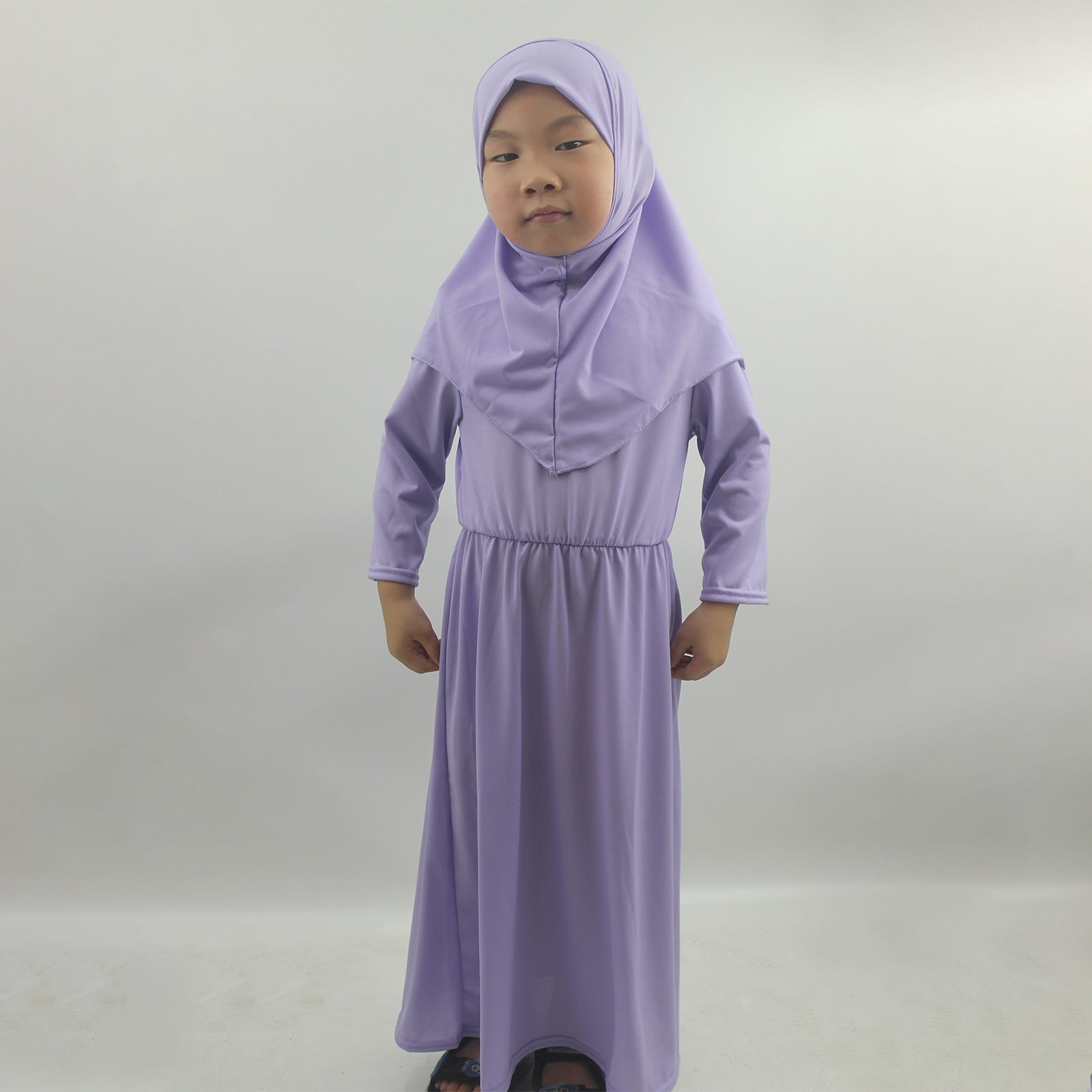EnJoCho Little Girls Prayer Clothes Musli𝗆 Abaya Dress Hijab Long ...