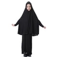 EnJoCho Musli𝗆 Clothes Girls Kids Abaya Long Sleeve Dress Cotton Full ...