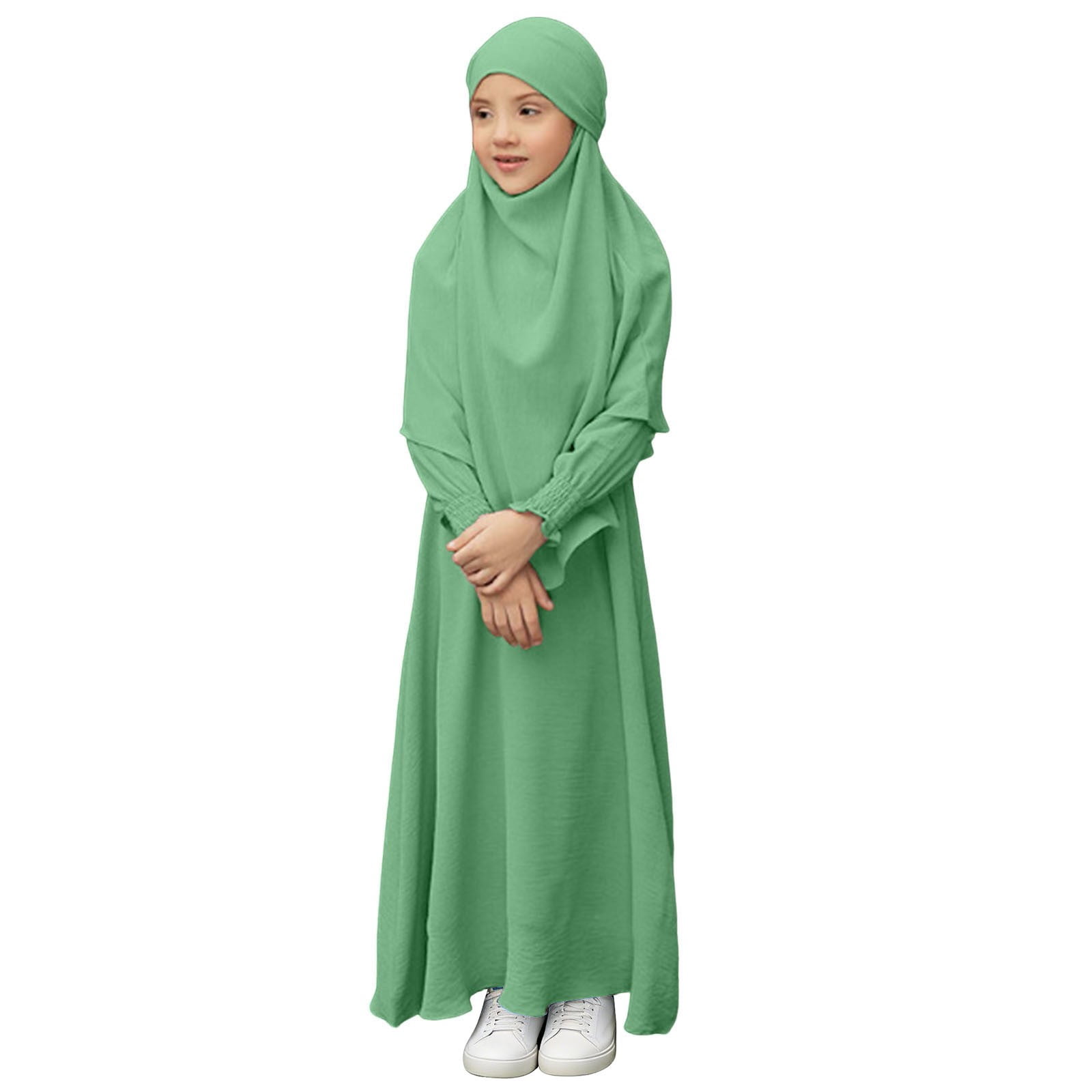 EnJoCho Musli𝗆 Dress for Girls Islami𝖼 Prayer Abaya Dress Long Sleeve ...