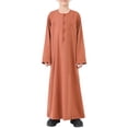 EnJoCho Musli𝗆 Robe for Boys Arab Thobe Kids Ramadan Kaftan Pockets ...