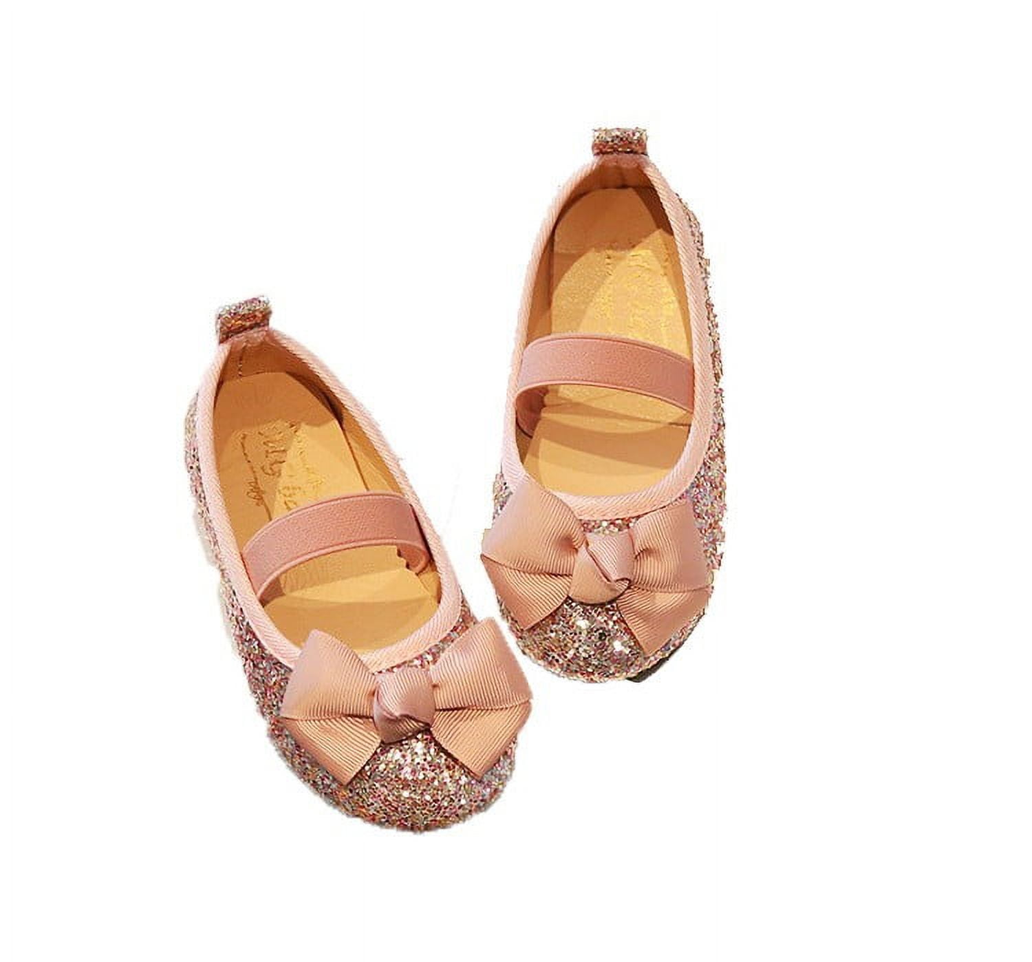 EnJoCho Sparkling Princess Shoes for Girls 15M-6Y, Soft Sole with ...
